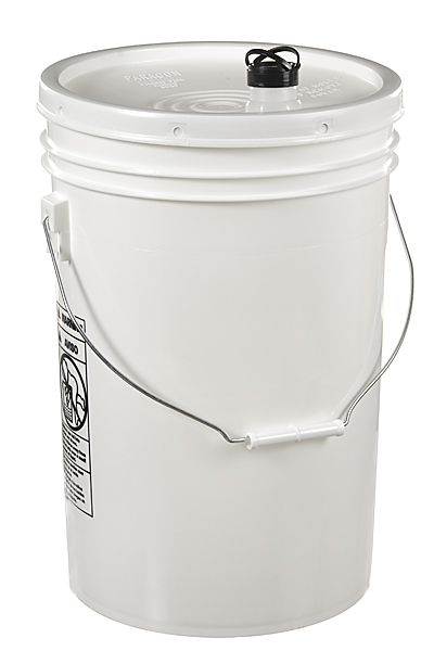 6 Gallon White 95 mil Pail with Rieke | 6 Gallon White 95 mil Pail with ...