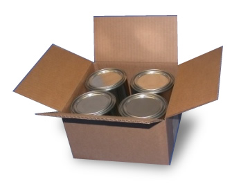 Boxes for Packing 4 - 1- Gallon Paint Cans | Boxes for Packing 4 - 1 ...