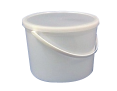 160oz Round Plastic Pail w/ Handle | 160oz Round Plastic Pail w/ Handle